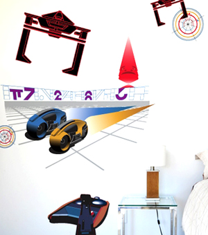 Tron Classic - The Grid & Wall Decals only on Stickboutik.com