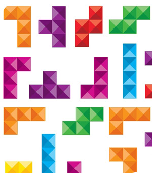 Official Tetris Wall Stickers & Decals | Tetris Pyramid - Mini Wall ...